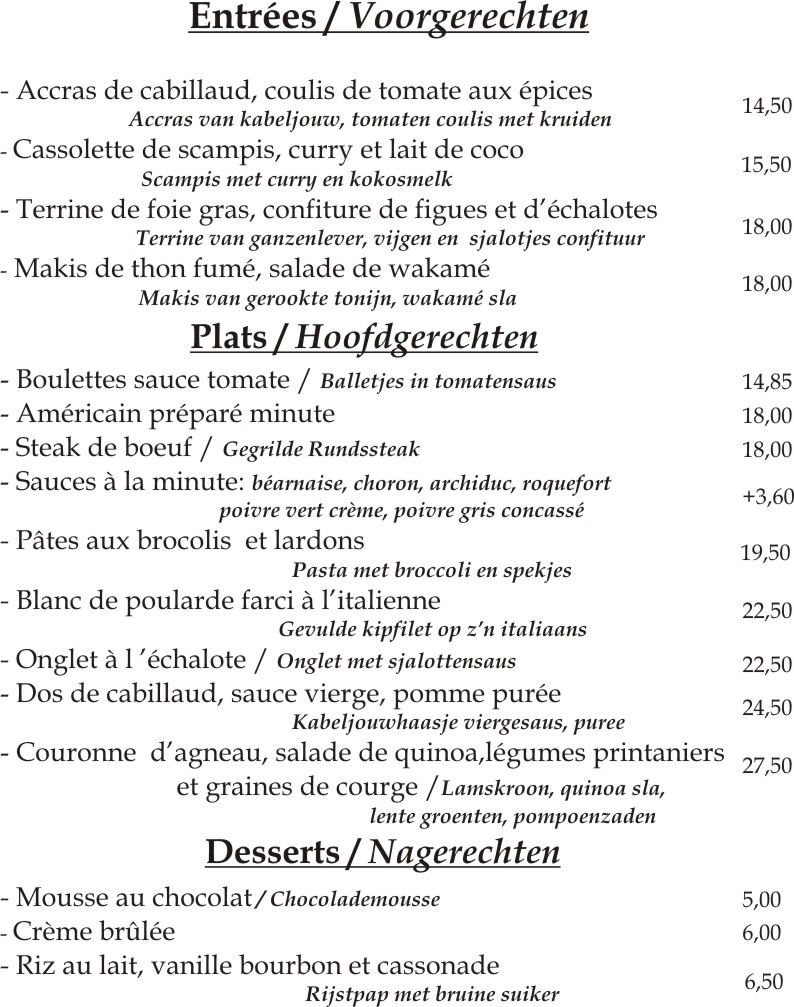 Les Potes en Toque - Votre restaurant à Ganshoren (Bruxelles)